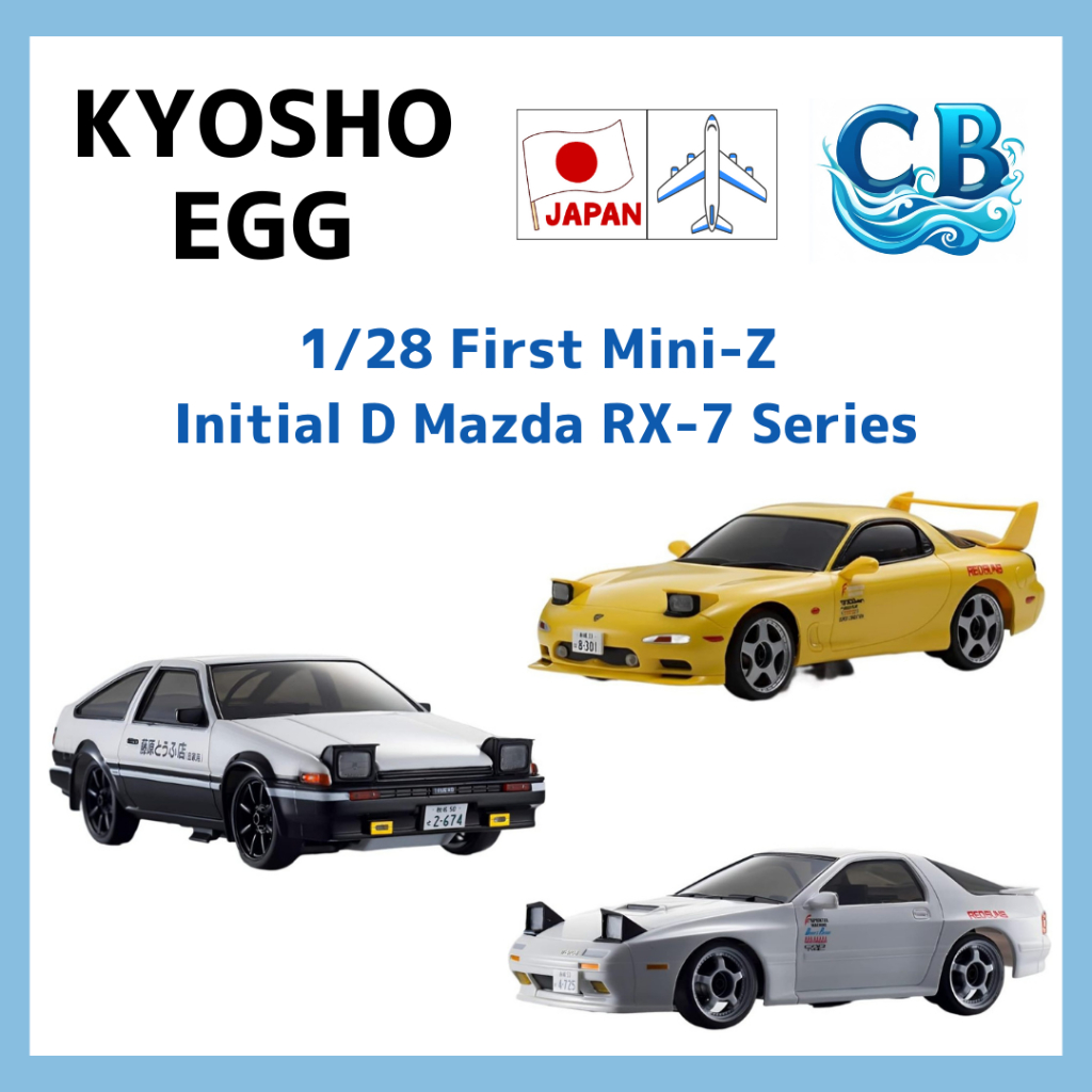 Kyosho Egg 1/28 First Mini-Z Initial D Mazda RX-7 Series - Ships from ...