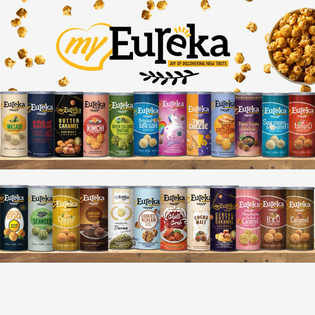 [ซื้อ4แถม2กระป๋องเล็ก]Popcorn Eureka Paper Can Pack 70g. - Multiple ...