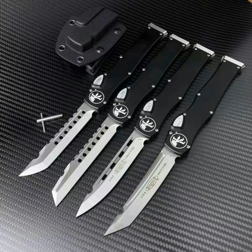 USA Microtech Halo 6 (ก้านสีดำ) พร้อมก้านล็อค รุ่น OTF-MICROTECH V6 ...