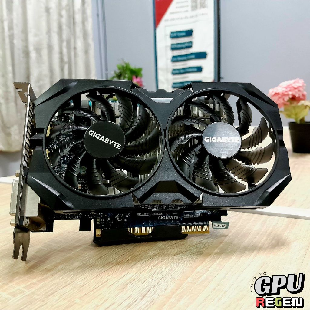 GTX 750 Ti WINDFORCE 2GB Gigabyte VGA การ์ดจอ มือสอง GPU | Shopee Thailand