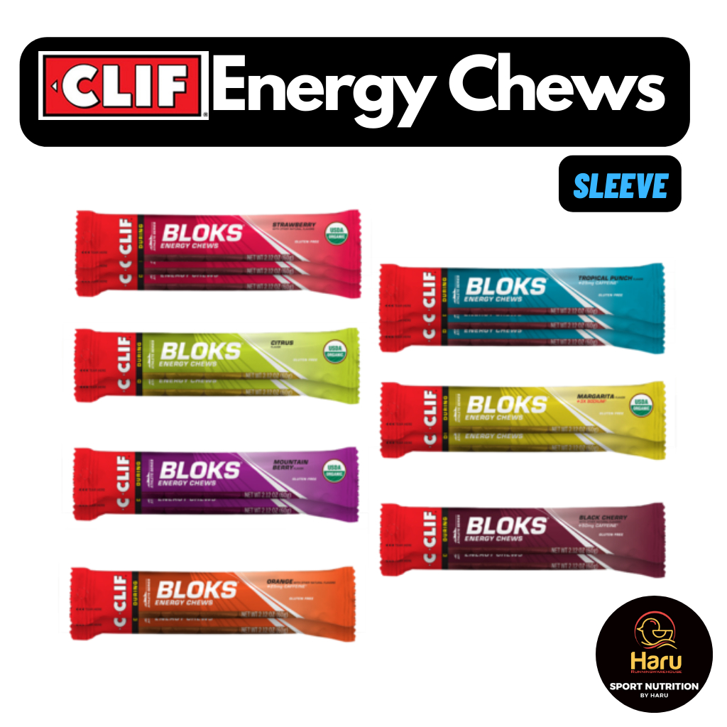 CLIF BLOKS ENERGY CHEWS : เจลลี่ให้พลังงานสำหรับออกกำลังกาย คริฟ ...
