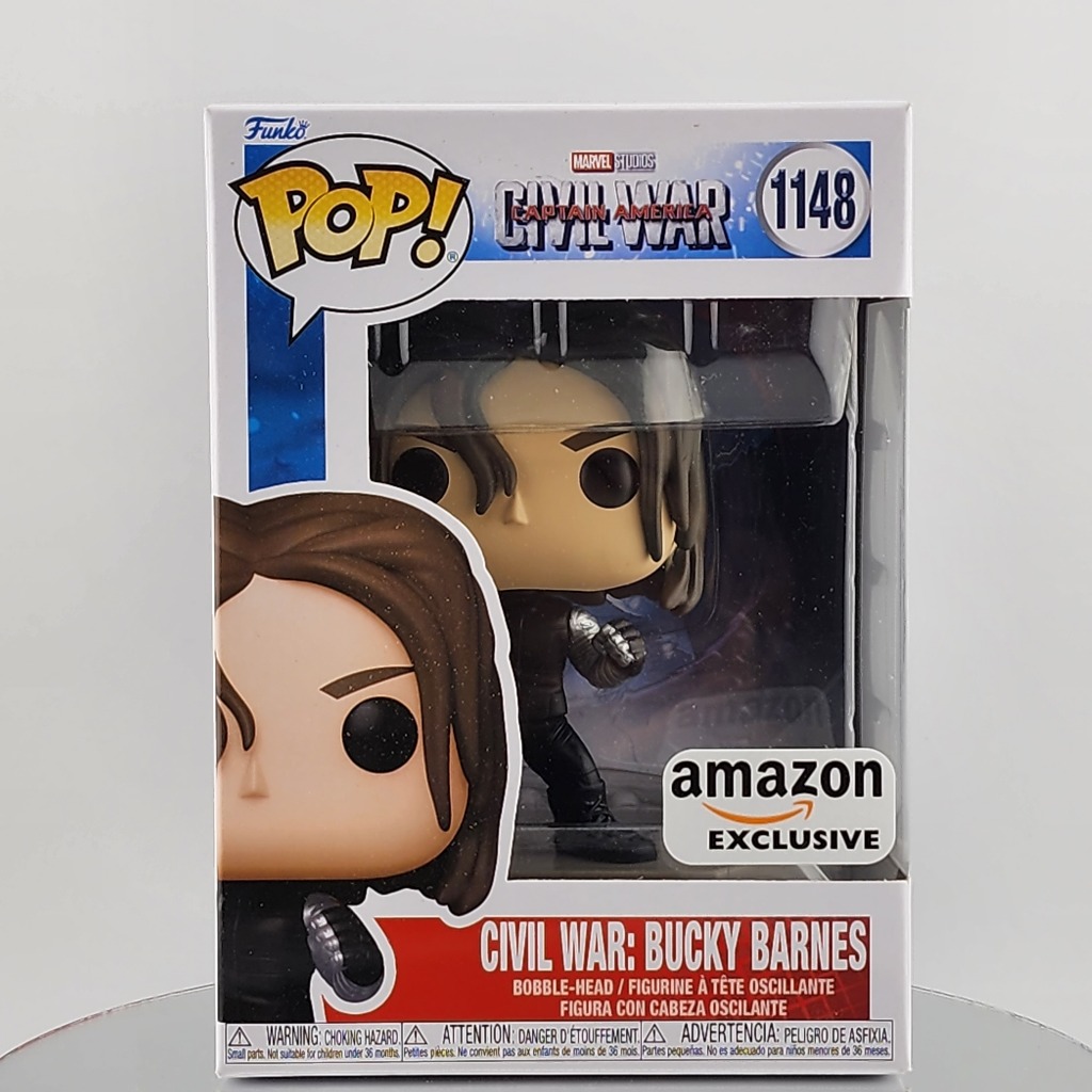 Funko Pop! Marvel Winter Soldier - Bucky barnes Amazon Exclusive 1148 ...