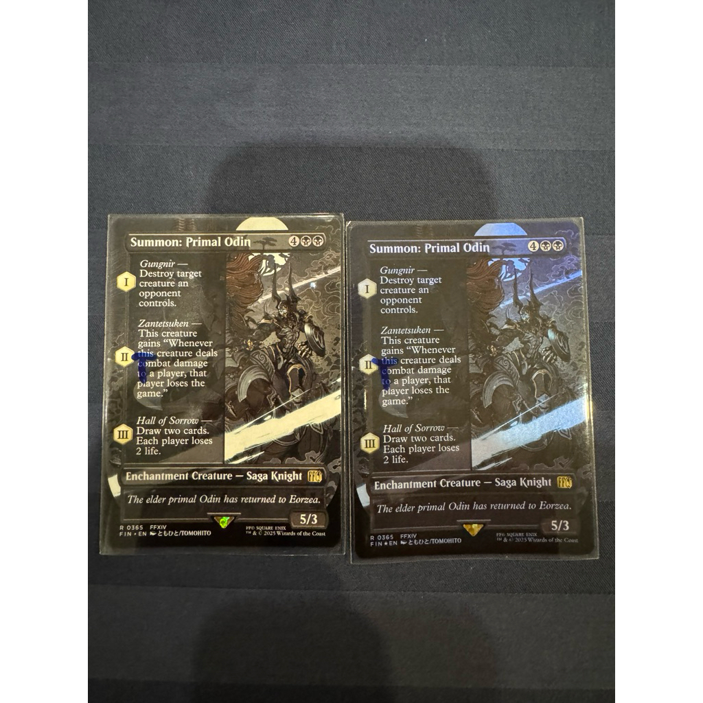 MTG Final Fantasy Variants: Summon: Primal Odin (0365 - Borderless ...