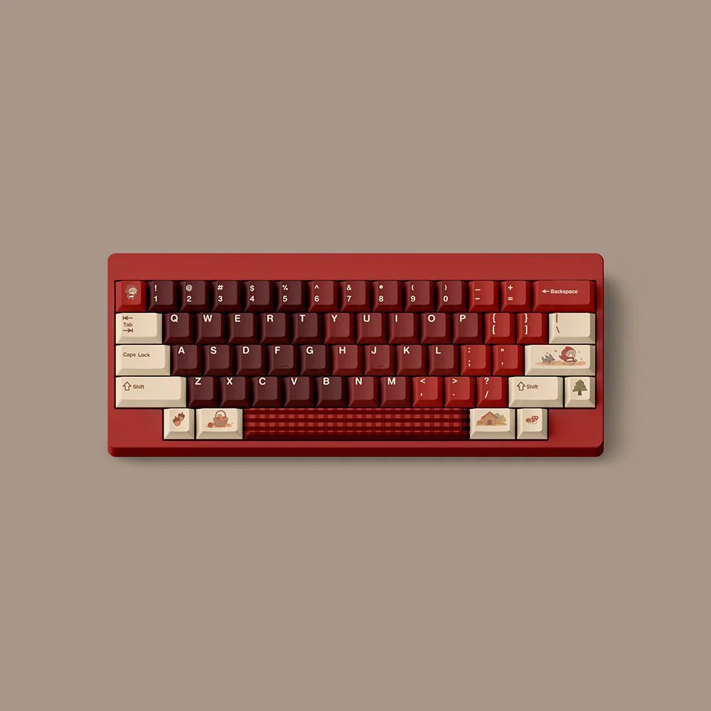 คีย์แคป FBB PBT dye sublimation Little Red Riding Hood Keycap Cherry ...