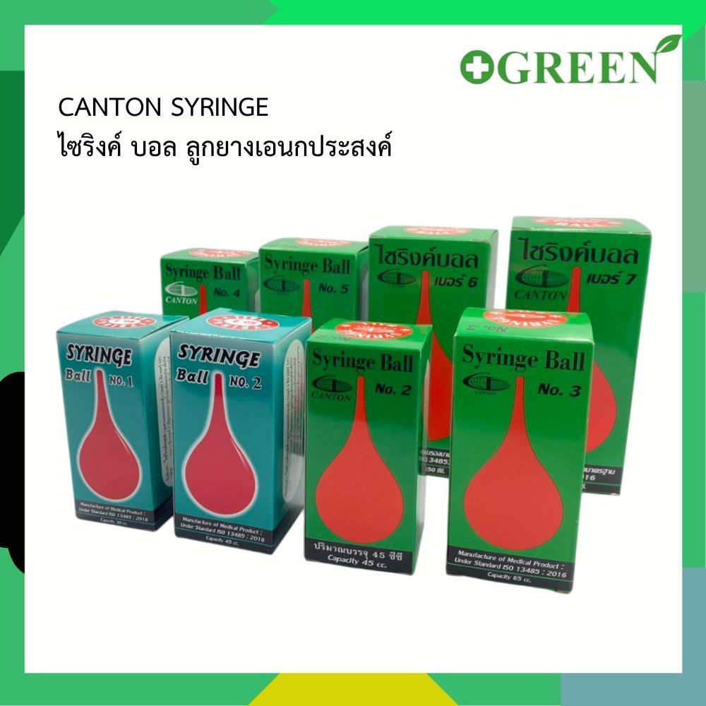 [1 กล่อง] Syring Ball ไซริงค์บอล ลูกยางเอนกประสงค์ เบอร์ 1 ถึ ง7 บรรจุ ...