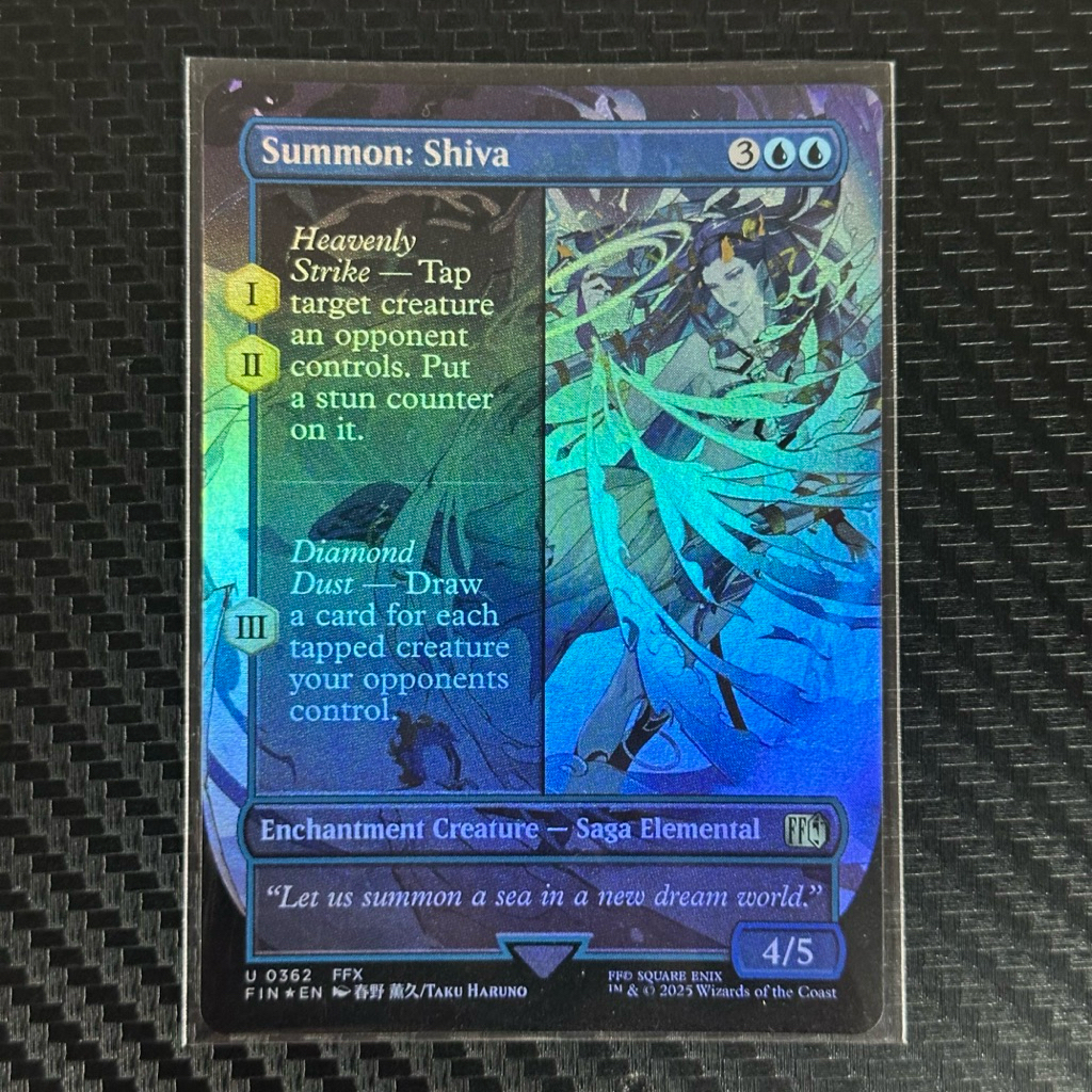 Final Fantasy Variants Foil: Summon: Shiva (0362 - Borderless) | Shopee ...