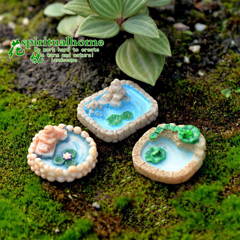 j330อ่างบัวจำลองงานจิ๋วแพ็คละ 3 ชิ้นแบบ | Shopee Thailand