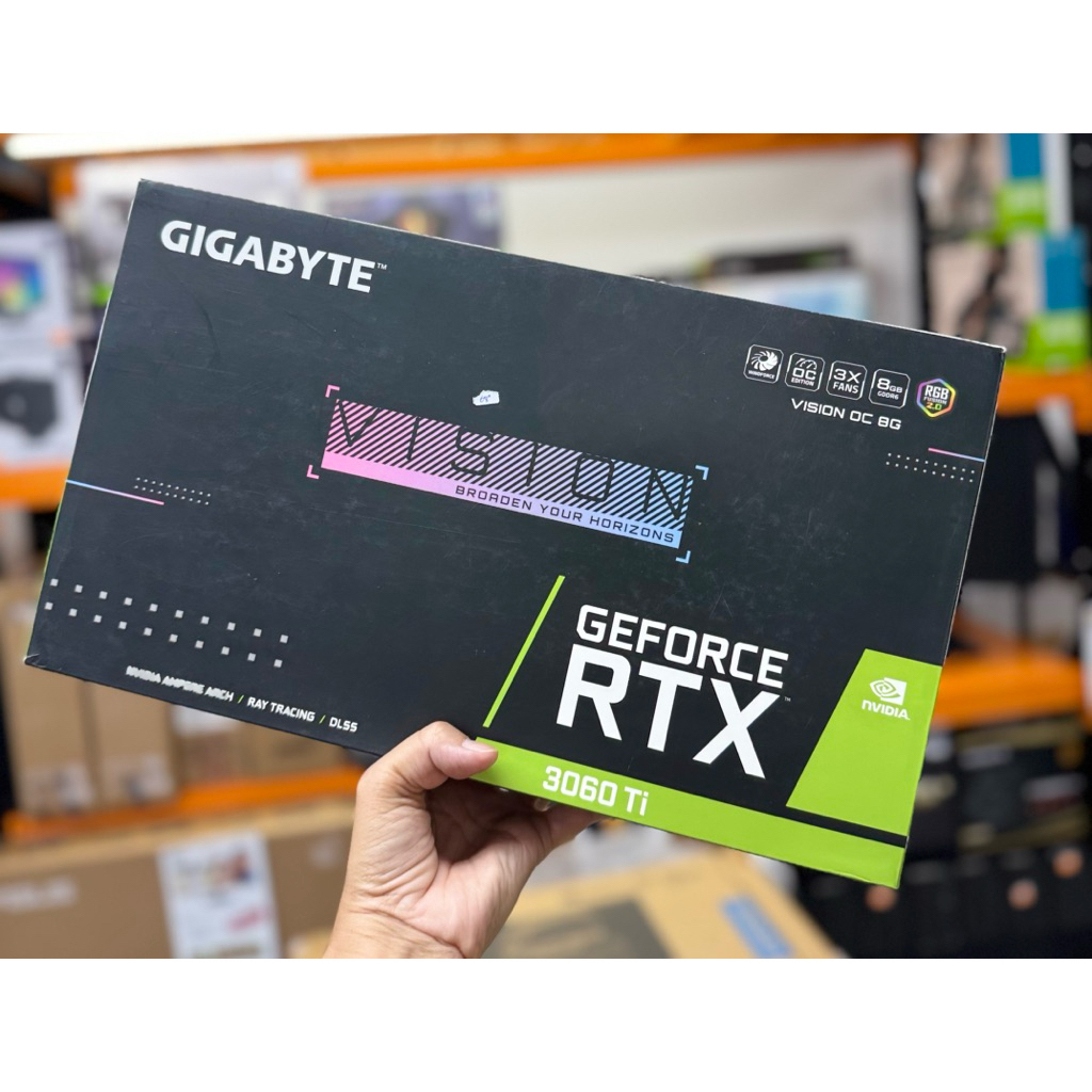 GIGABYTE GEFORCE RTX 3060 TI VISION OC 8G | Shopee Thailand