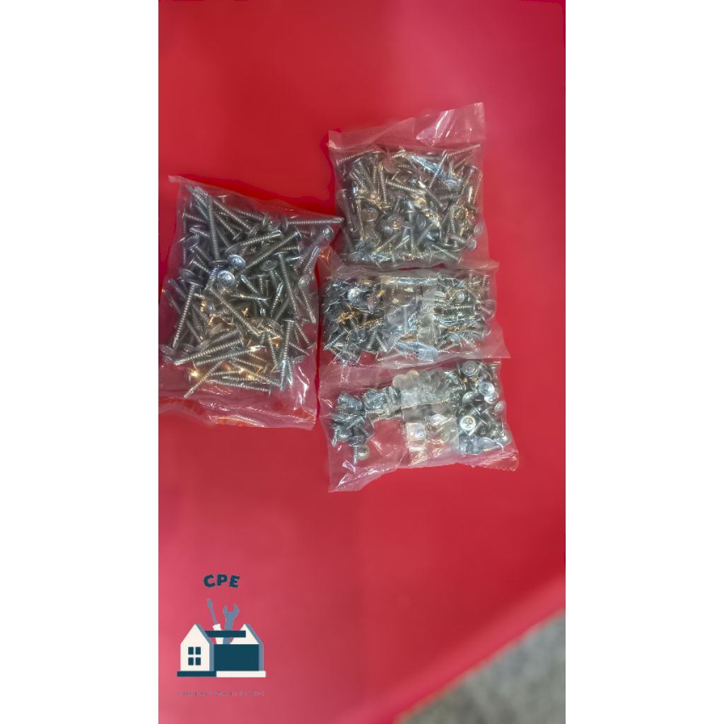 สกรูปลายสว่าน หัวแหวน PW8 ทุกขนาดความยาว เจาะเหล็ก ยึดเหล็ก ไม่ต้องเจาะ ...