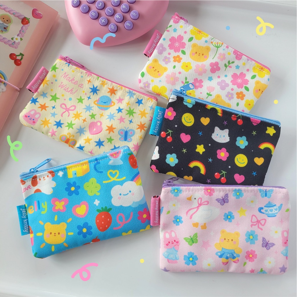 กระเป๋าซิป Mini ใส่เหรียญ Zip pouch Jelly Kritty | Shopee Thailand