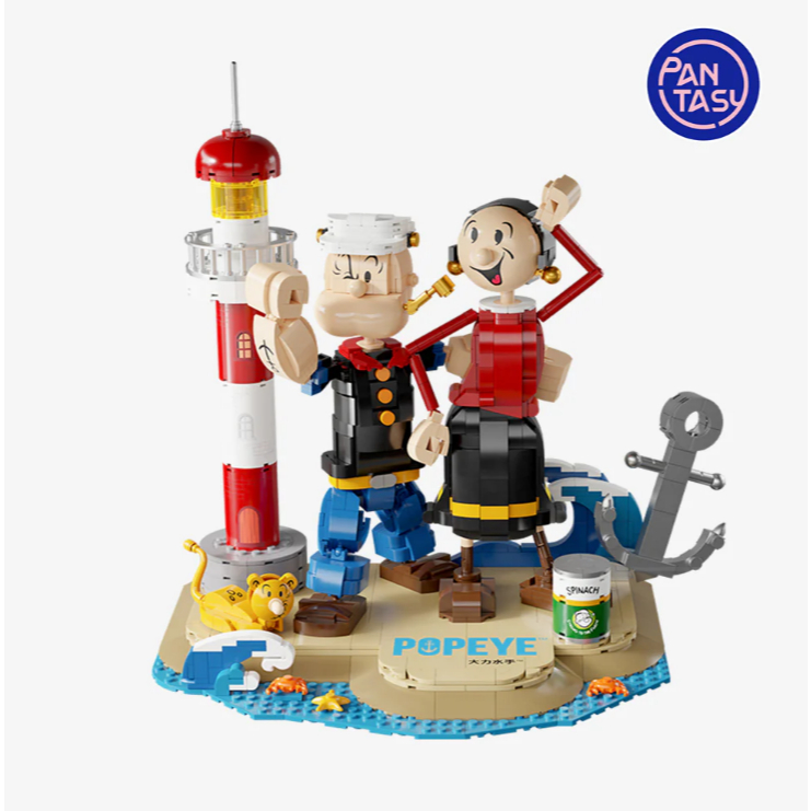 Popeye With Olive ตัวต่อพลาสติก รุ่นป๊อปอายกับโอลีฟ | Shopee Thailand