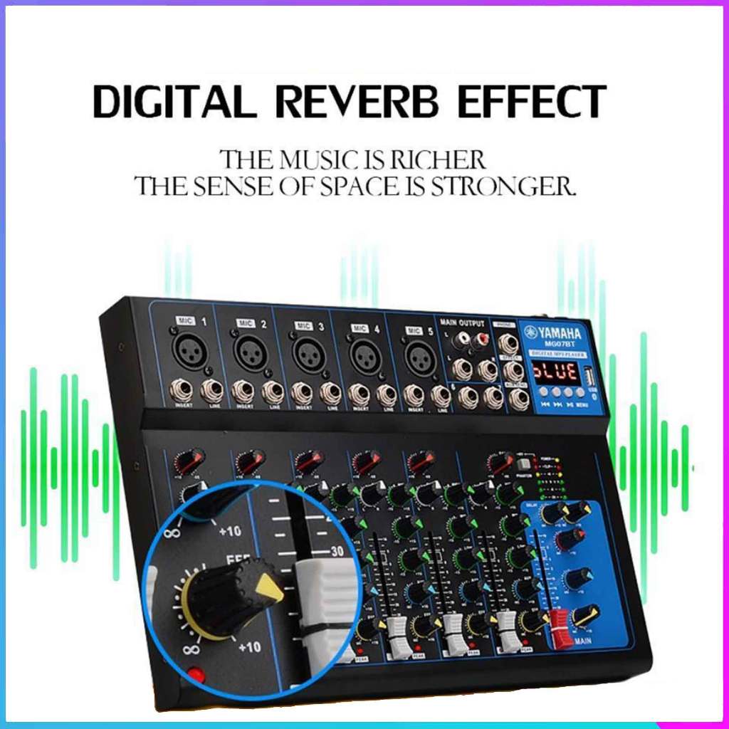 MG07/MG04 Mixer Audio เครื่องผสมเสียง 7 / 4 ช่องพกพาสะดวกเชื่อมต่อ ...