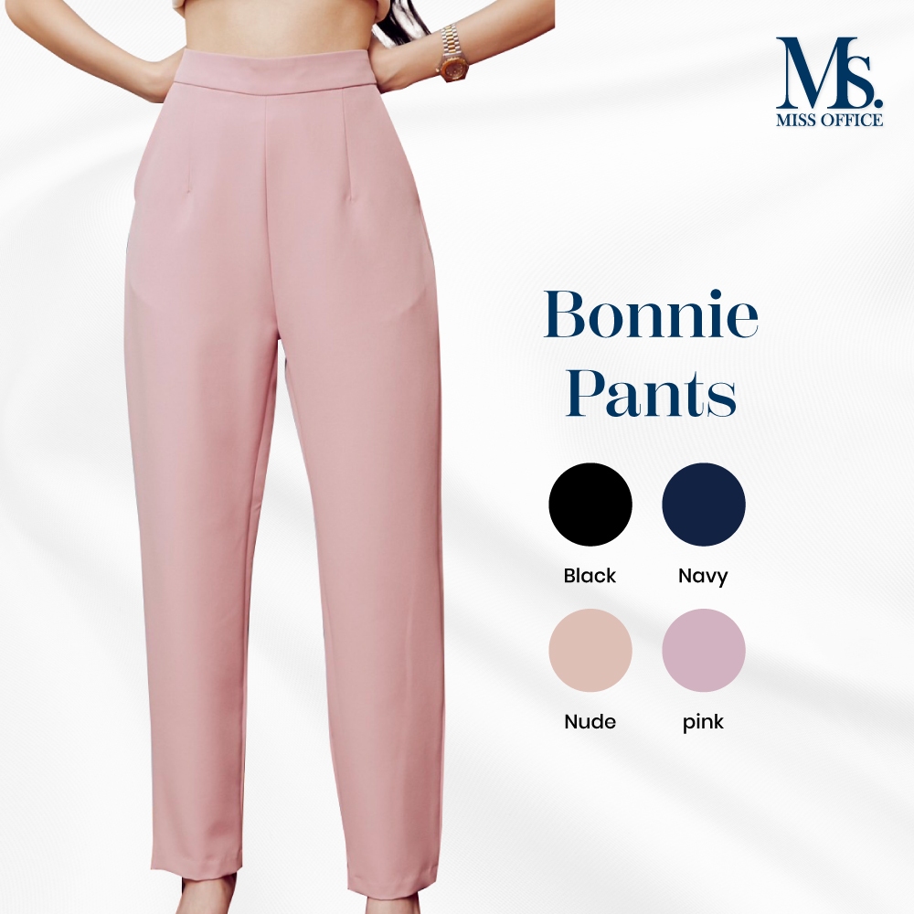 [ส่งฟรี] Miss office กางเกงขากระบอกเล็กเข้ารูป (MP-125) | Shopee Thailand