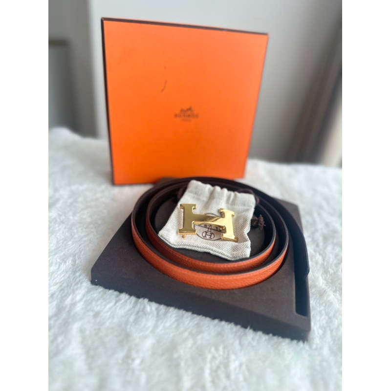 Auth. Hermes revisible belt | Shopee Thailand
