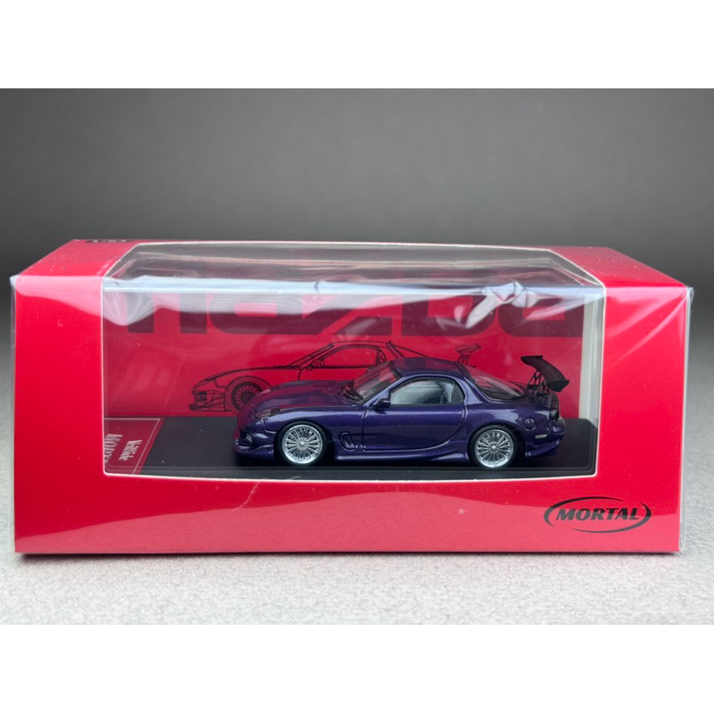 🔹Mazda Rx7 Veilside Purple Scale 1:64 ยี่ห้อ Mortal | Shopee Thailand