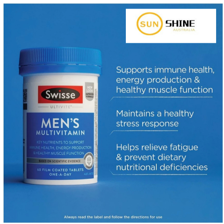 Swisse Men's Multivitamin 60 Tablets New | Shopee Thailand