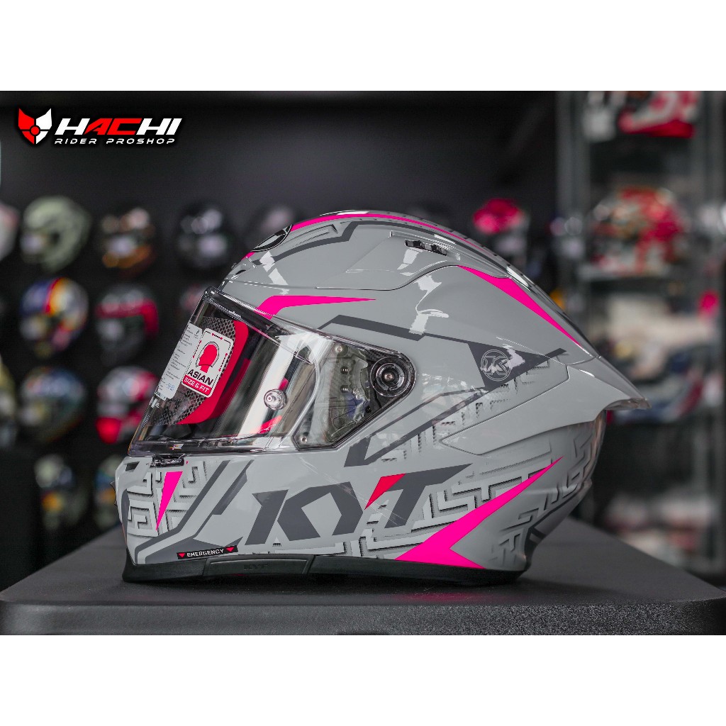KYT STRIKER - #02 Asphalt Gray/Fuxia | Shopee Thailand