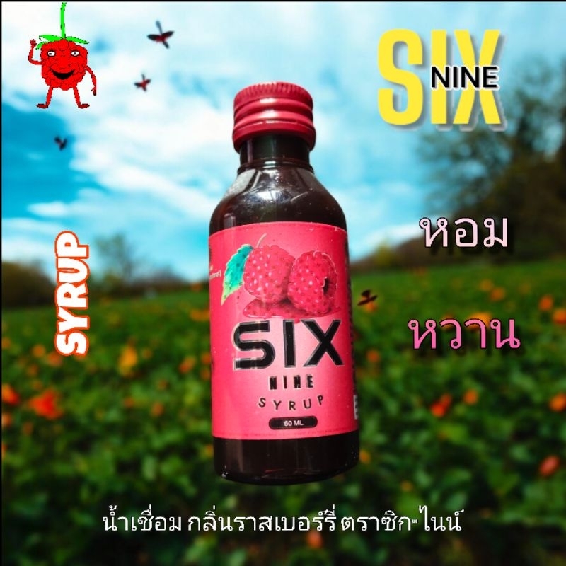 six nine syrup กลิ่นราสเบอร์รี่ | Shopee Thailand