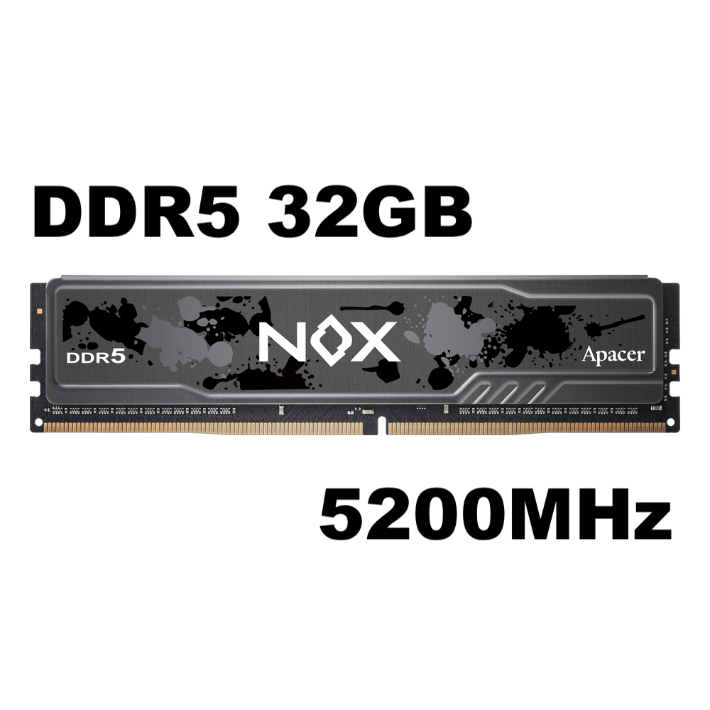 DDR5 32GB 5200MHz 16GB x 2 Apacer NOX RAM PC | Shopee Thailand