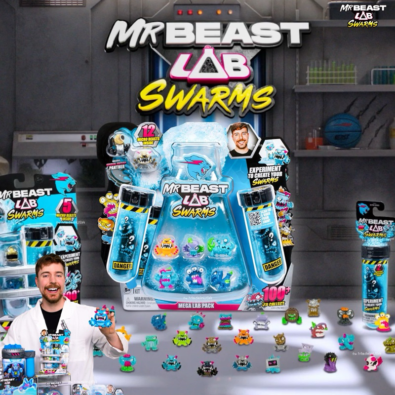 พร้อมส่ง 🔬 MrBeast Lab Swarms 🇺🇸 มิสเตอร์บีส ฟิกเกอร์โมเดล ของสะสม ...