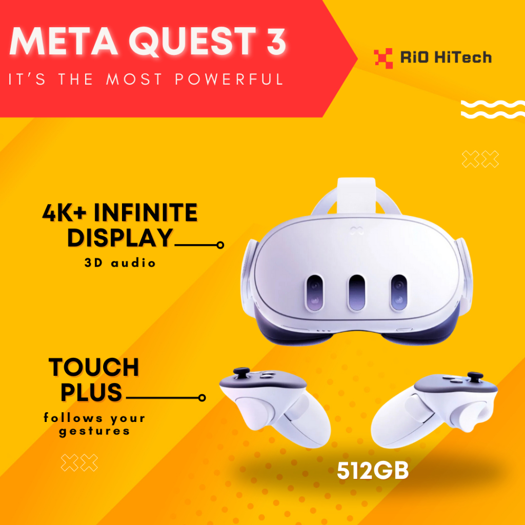 Meta Quest 3 - 512GB — Breakthrough Mixed Reality — Powerful ...