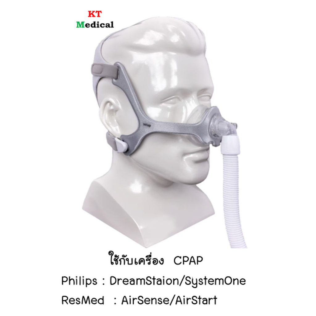 หน้ากาก CPAP Mask Philips Respironics รุ่น wisp Nasal Mask มาพร้อม ...