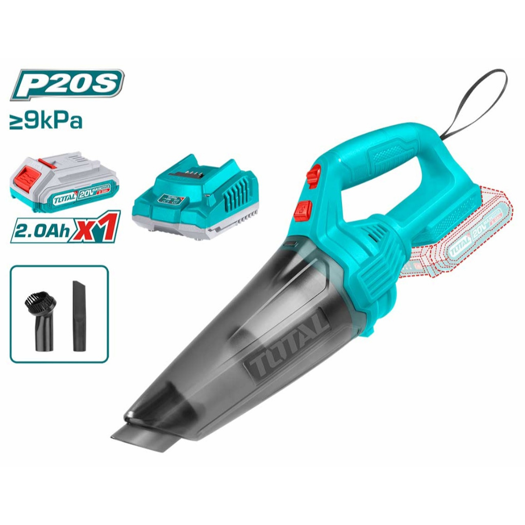 TOTAL TVLI20126 (แทน TVLI2001) เครื่องดูดฝุ่นแบตเตอรี่ไร้สาย 20V ...