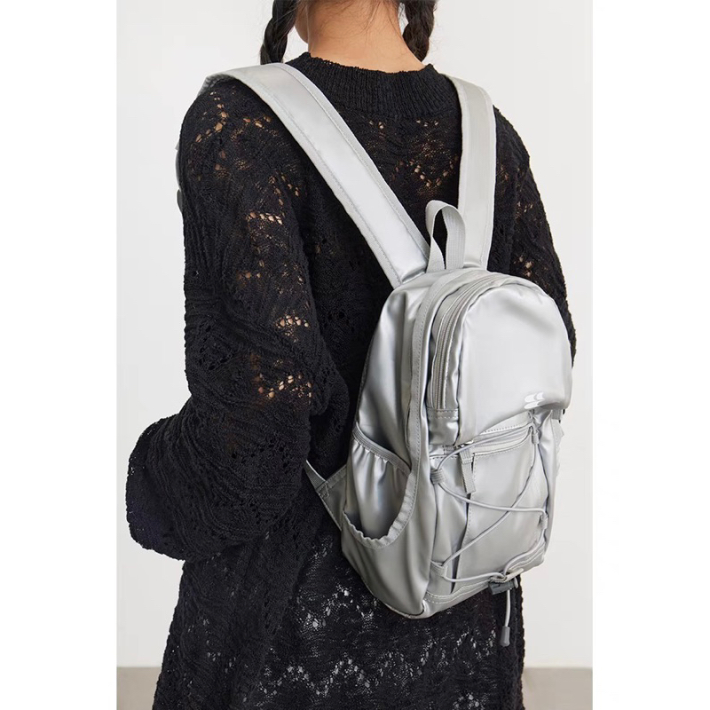 CryingCenter กระเป๋าเป้/แบคแพคสะพายหลัง Mini Backpack Silver | Shopee Thailand