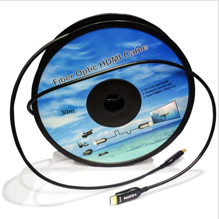 Cable HDMI Optical Fiber V2.1 8K 60Hz. 4K 120Hz.สายยาว 30เมตร 40เมตร 50 ...