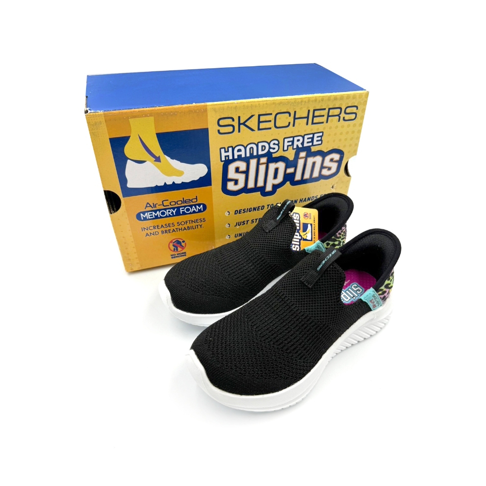 รองเท้าเด็ก Skechers รุ่น Slip-Ins: Ultra Flex 3.0 Colory Wild 303801L BKMT | Shopee Thailand
