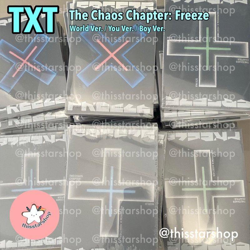 TXT อัลบั้ม The Chaos Chapter: Freeze (World / You / Boy Ver.) | Shopee ...