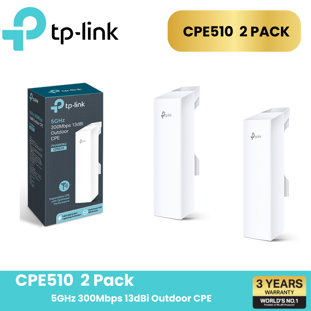 TP-LINK CPE510 5GHz 300Mbps 13dBi Outdoor CPE รับประกัน 3 ปี | Shopee ...