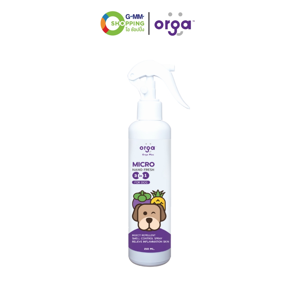 Orga plus ออร์ก้า พลัส สเปรย์ดับกลิ่น และดูแลผิวหนัง สำหรับสุนัข ขนาด ...