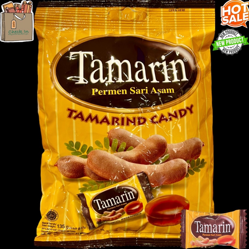 ของแท้ Tamarin Permen Sari Asam Tamarind Candy 135g (50 tablets) ลูกอม ...