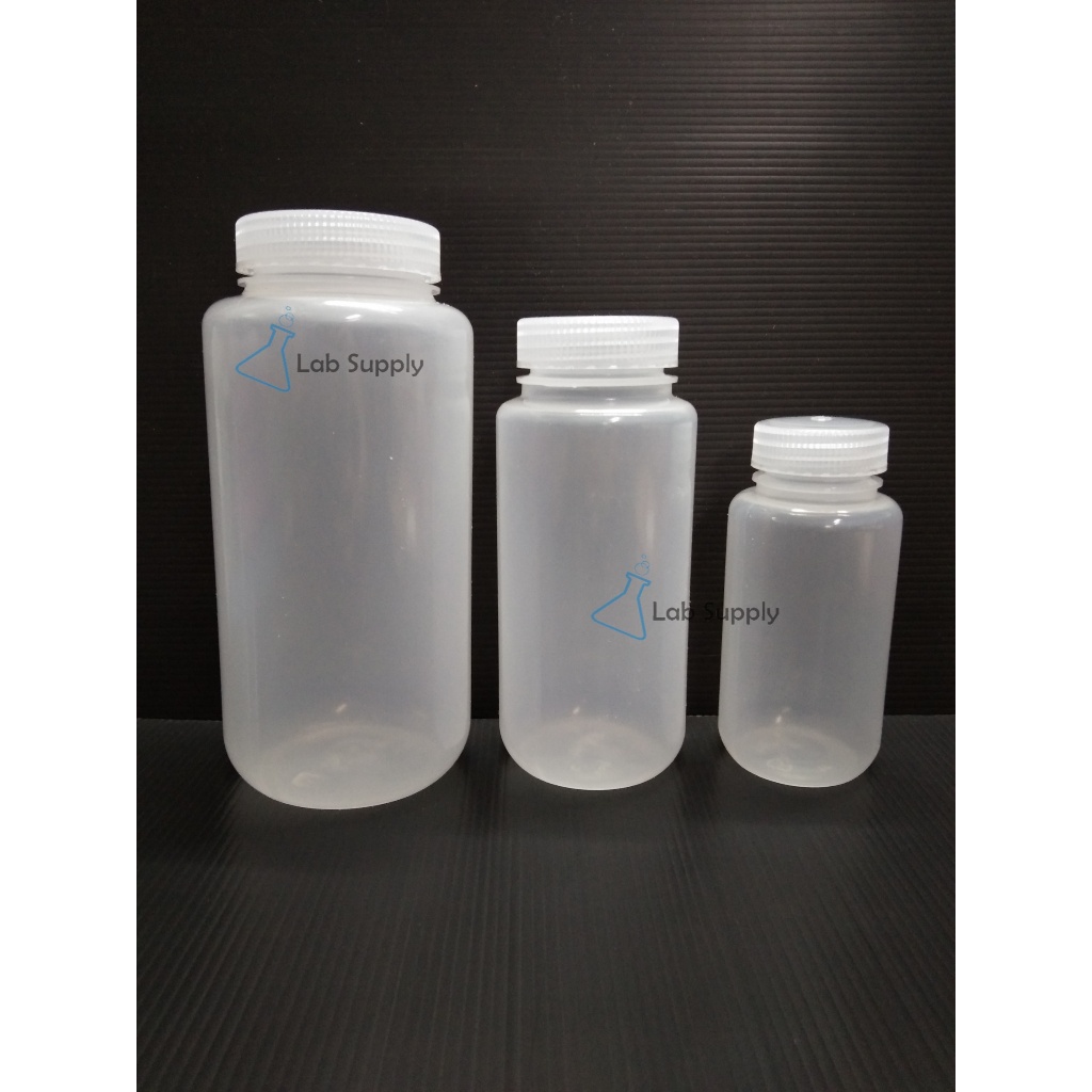 ขวดพลาสติกเก็บตัวอย่างน้ำ (PP) Wide Mouth Bottle 250, 500, 1000 ml ขวดปากกว้าง ขวดเก็บตัวอย่าง ...