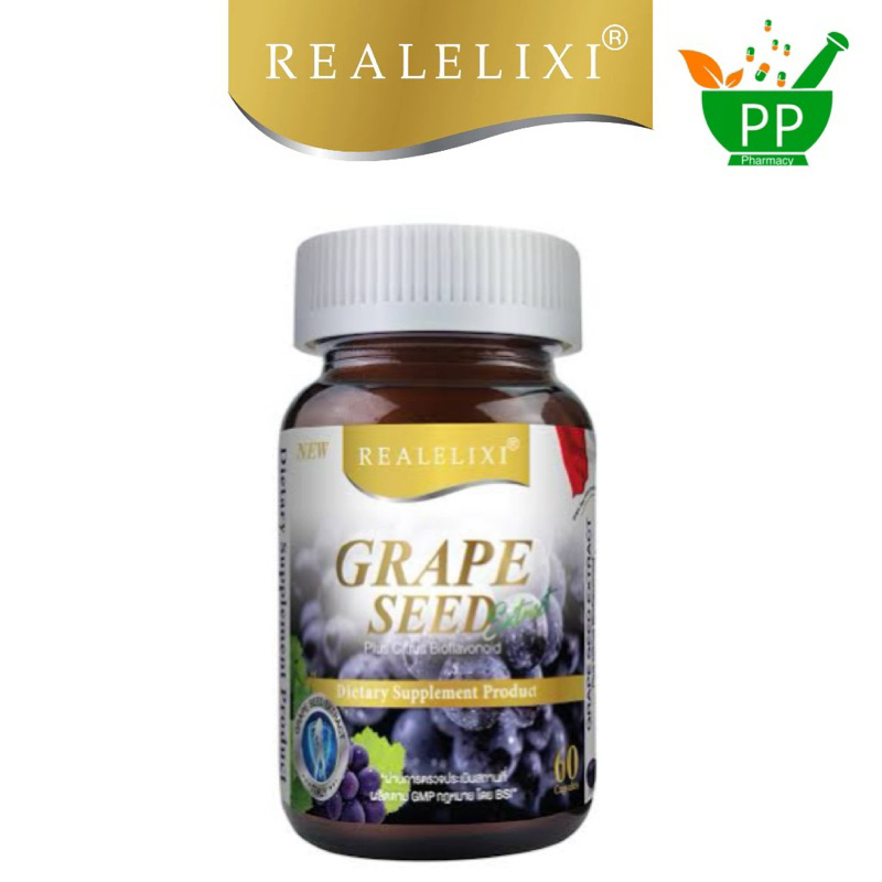 Real Elixir Grape Seed Extract 30 เม็ด เรียล อิลิคเซอร์ สารสกัดจากเมล็ด ...