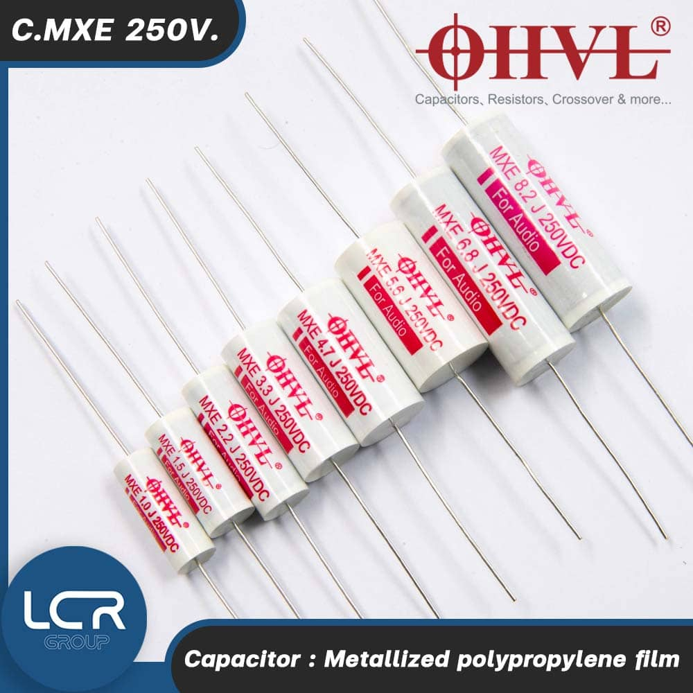 OHVL C.MXE 1.0-8.2uF 250V. คาปาซิเตอร์ ตัวเก็บประจุ ซีคล่อมลำโพง Metallized polypropylene film ...