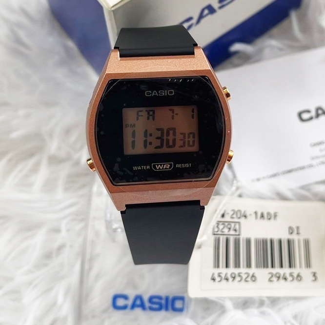 นาฬิกาข้อมือผู้หญิง General รุ่น Casio Lw-204-1adf 3294 สี พิ้งค์โกลด์ ...