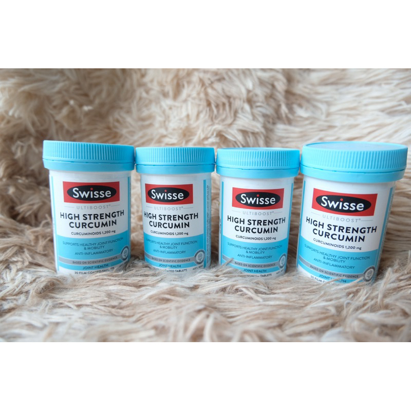 Swisse High Strength Curcumin 30 เม็ด ช่วยบำรุงข้อต่อ บรรเทาอาการปวดข้อ ...