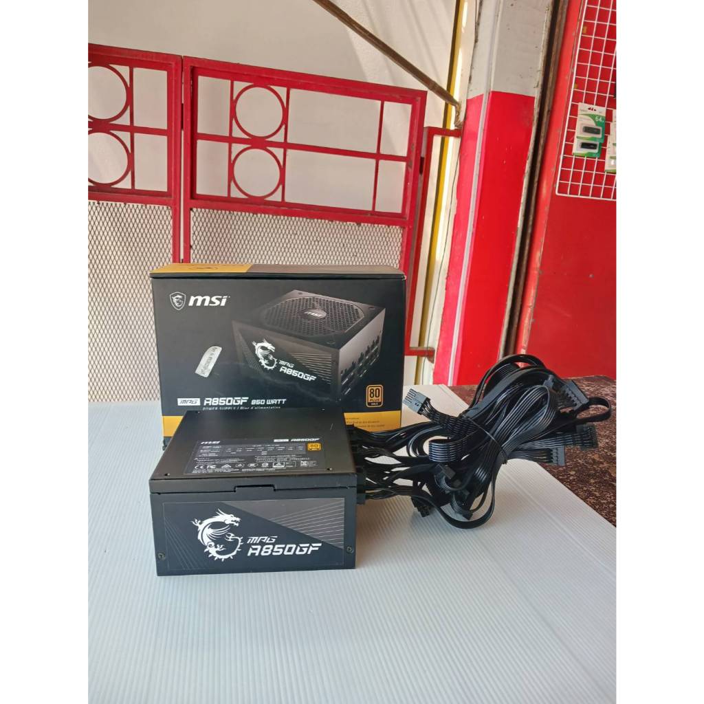 PSU MSI MAG A850GF 850W (80+ GOLD) ประกัน Sysnex 11/8/2031 | Shopee ...