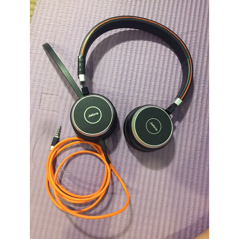 Jabra HSC017 Evolve 40 MS Stereo ชุดหูฟังพร้อมไมโครโฟน สภาพดี มีตำหนิ ...