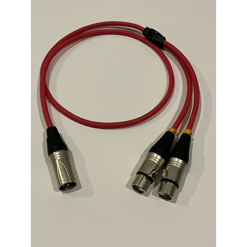 สายy xlrผู้1-xlrเมียL/R วายแบบstereo ทำจากสายชีลสเตอริโอของDynacomหัว ...