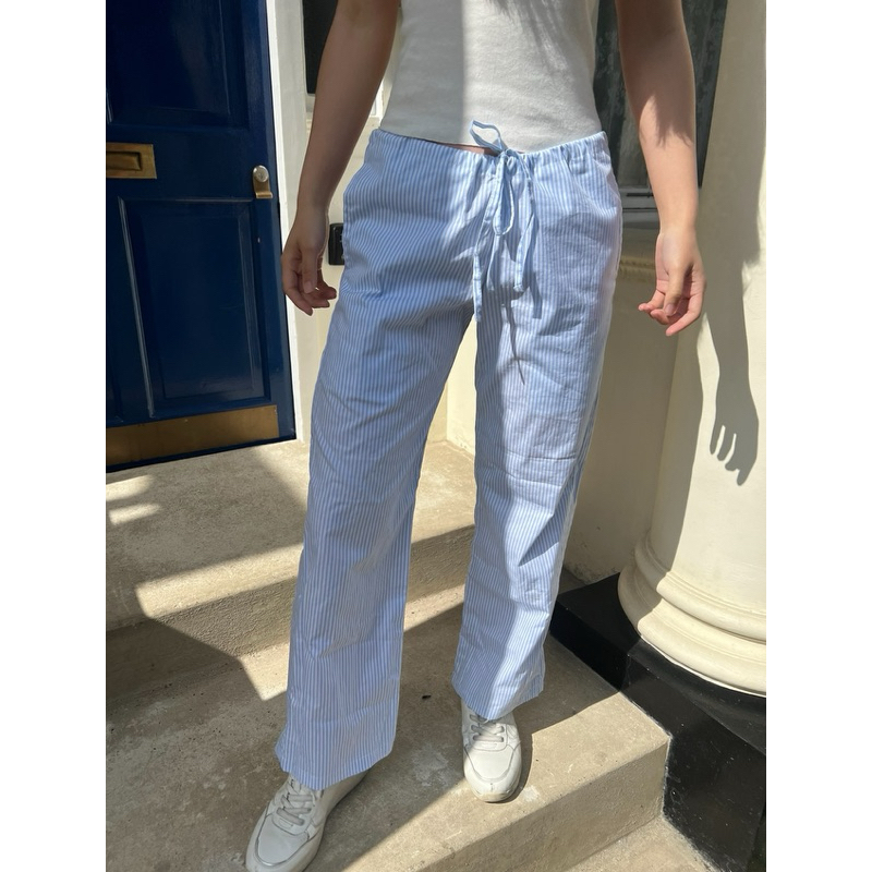 Comfy pants ( blue ) | Shopee Thailand