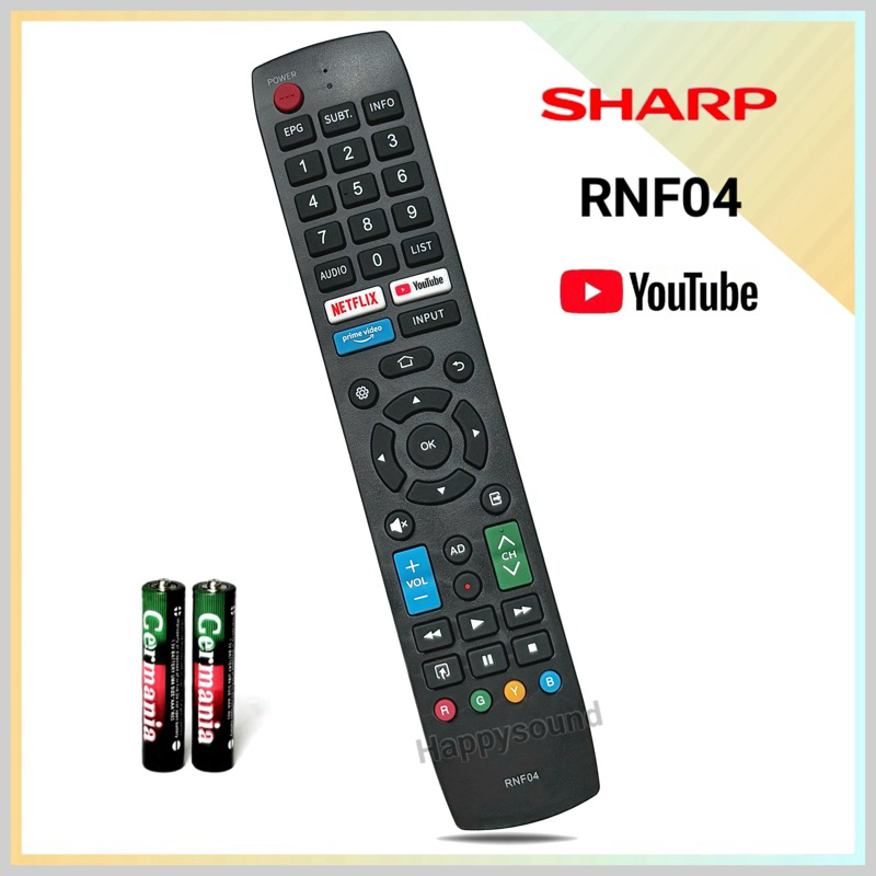 รีโมททีวี Smart TV HD ยี่ห้อ Sharp Singer ชาร์ป - Singer รุ่น RNF04 ...