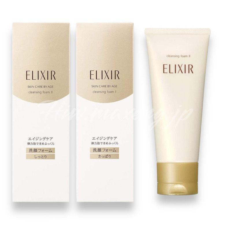 ⚡️🎌คลีนซิ่งโฟม Elixir/ของแท้/หิ้วเอง🎌⚡️Shiseido Elixir Superieur Skin Care By Age Cleansing Foam ...