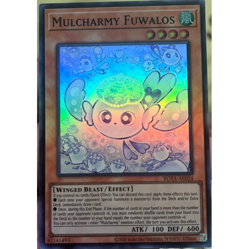 Yugioh Asia-Eng [ROTA-AE024] Mulcharmy Fuwalos (Super Rare) การ์ดยูกิ ...