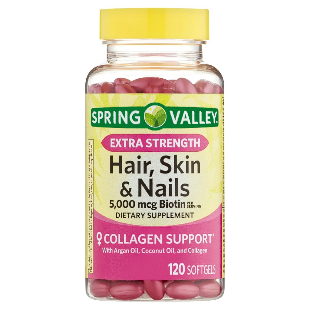 Spring Valley Extra Strength Hair, Skin, & Nails Collagen Support ...