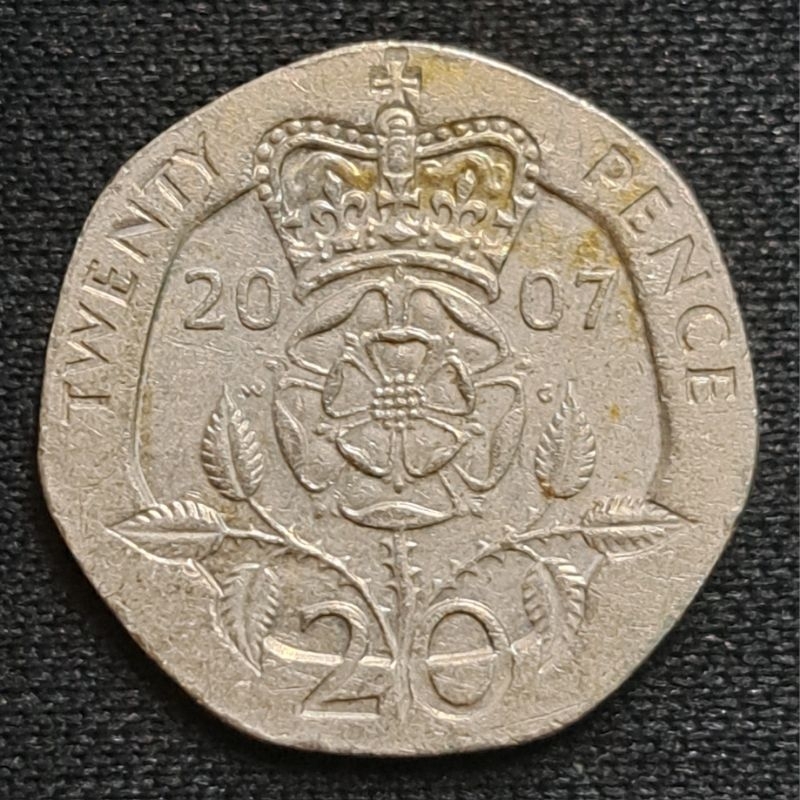 เหรียญต่างประเทศ อังกฤษ United Kingdom 20 Pence ปี 1998-2007 (คละปี ...