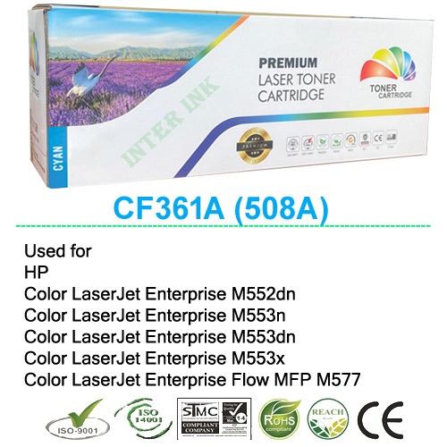 ตลับหมึก CF361A (508A) สีฟ้า Compatible | Shopee Thailand