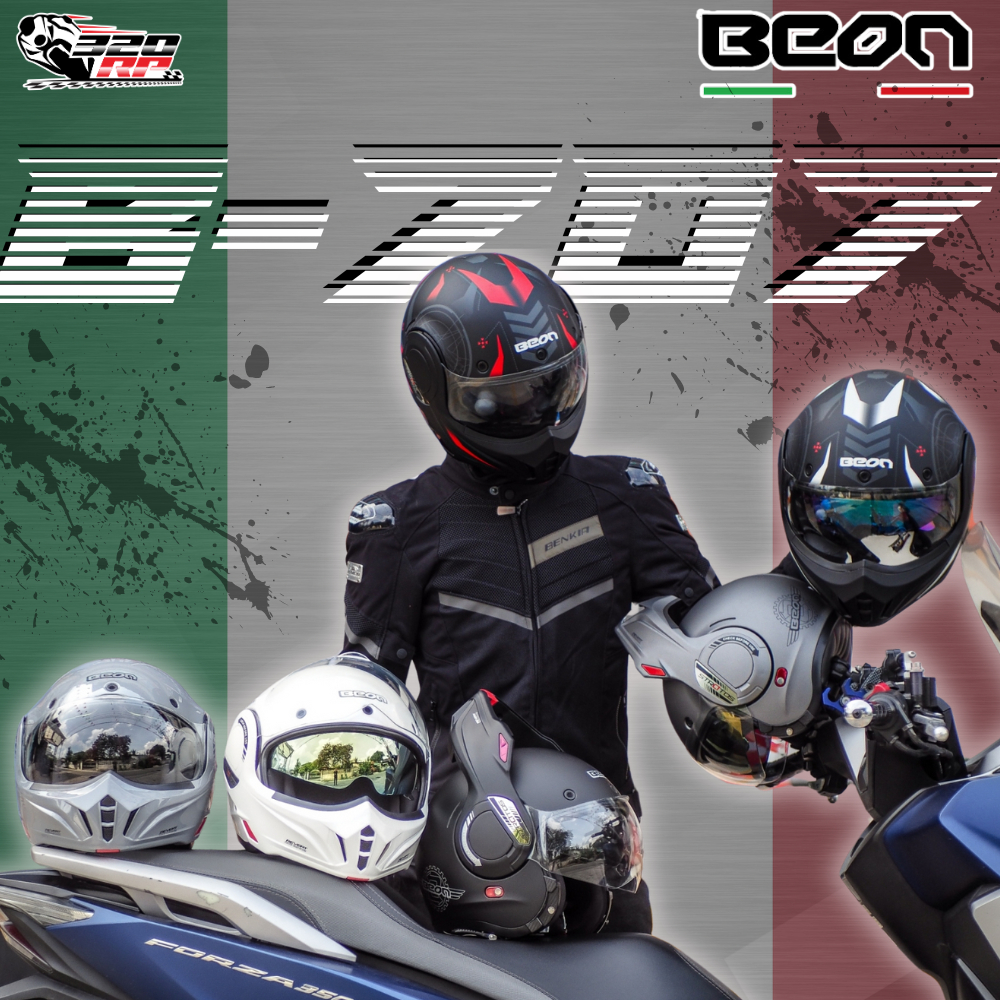 หมวกกันน็อค BEON B-707 FLIP BACK ลายใหม่ล่าสุด ส่งไว!! 320SP | Shopee ...